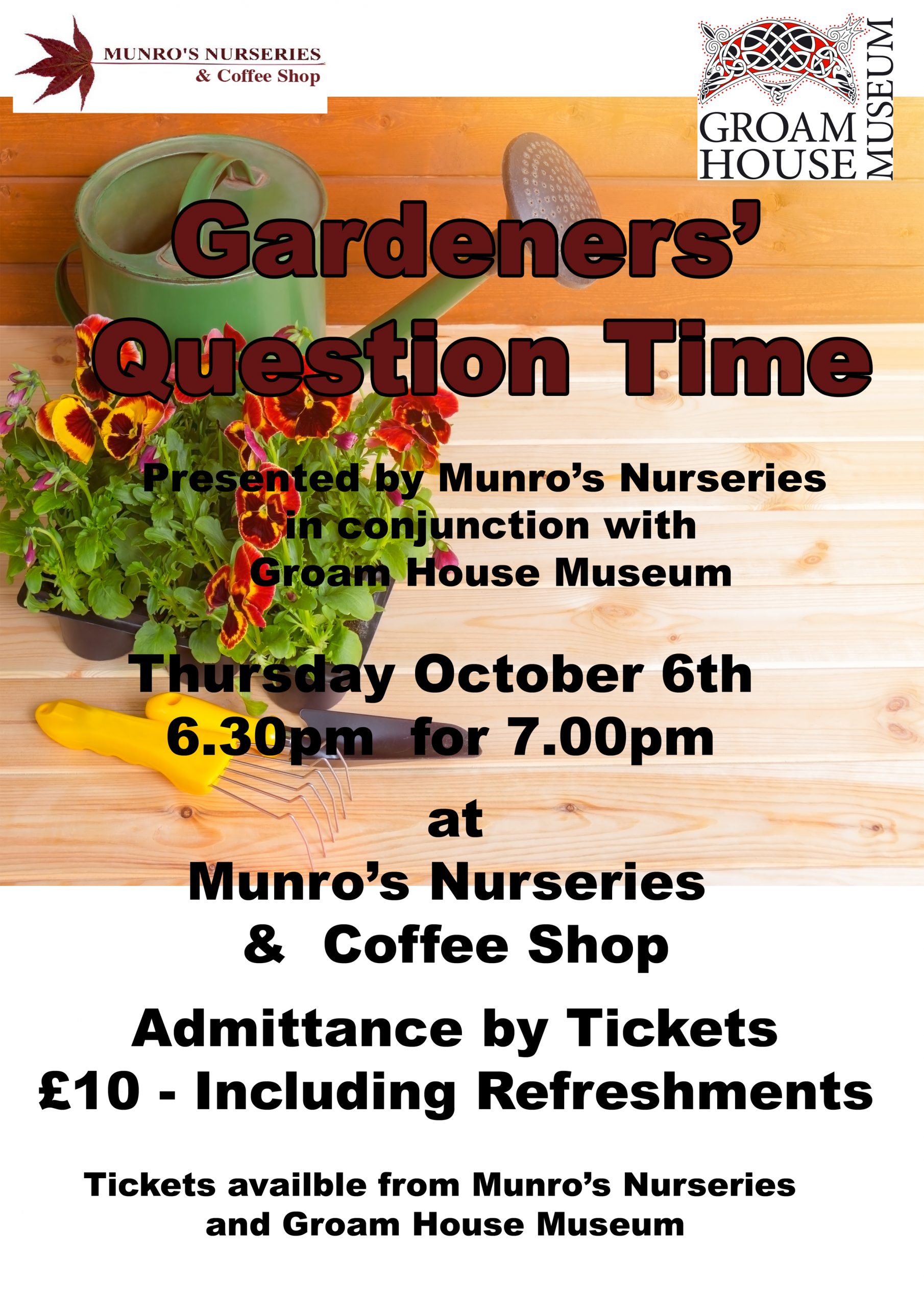 Gardeners' Question Time - Groam House Museum